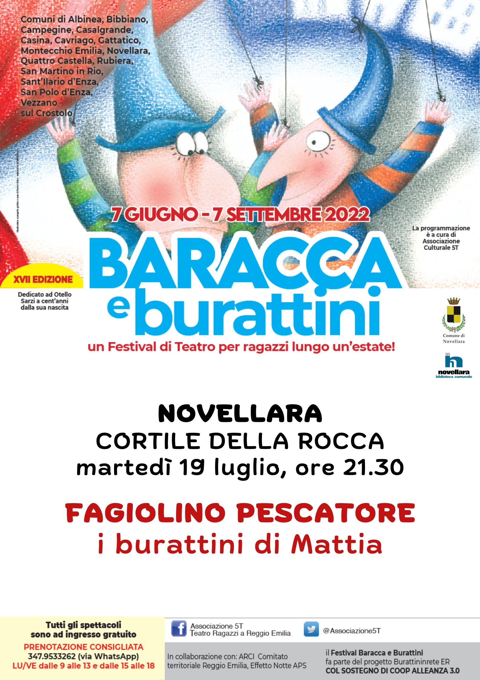 Sistema Bibliotecario » Baracca e Burattini a Novellara